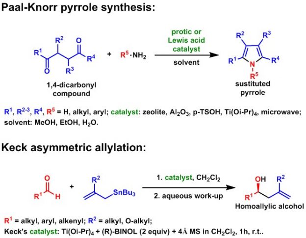 Paal-Knorr pyrrole synthesis & Keck asymmetric allylation – Huang Group